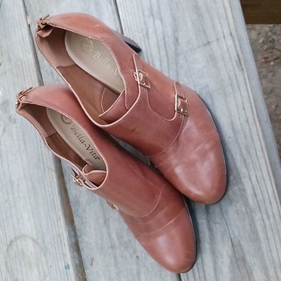 Bella Vita | Shoes | Bella Vita Ankle Booties Leather Block Heal | Poshmark